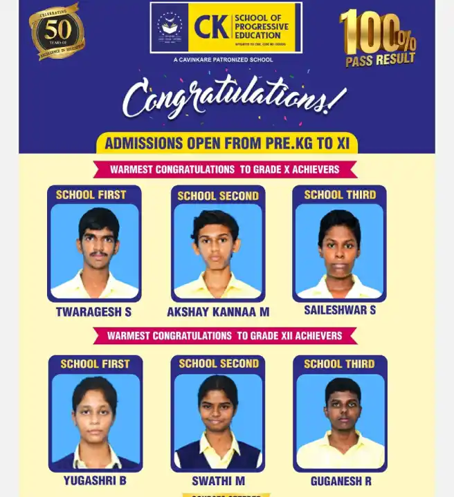 CKSPE CBSE Results | CK School of Progressive Education
